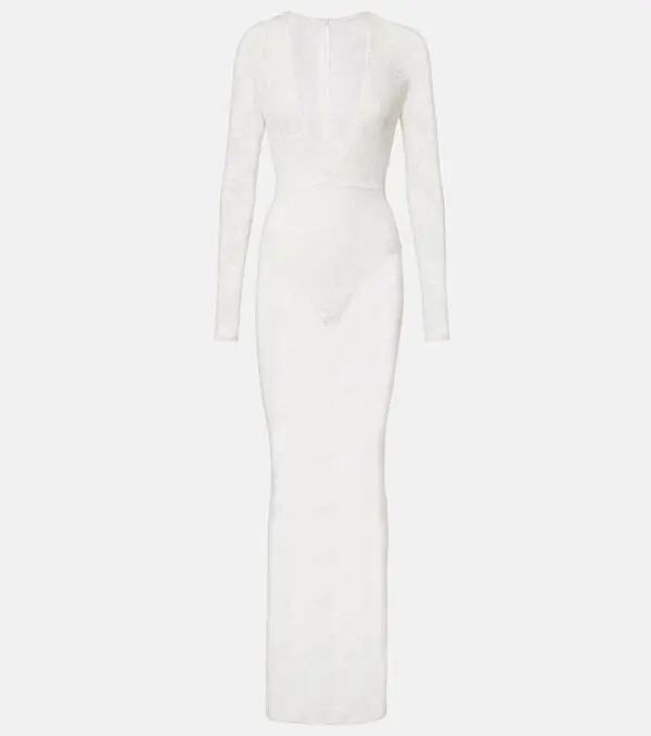 Alex Perry Sheer Lace Gown