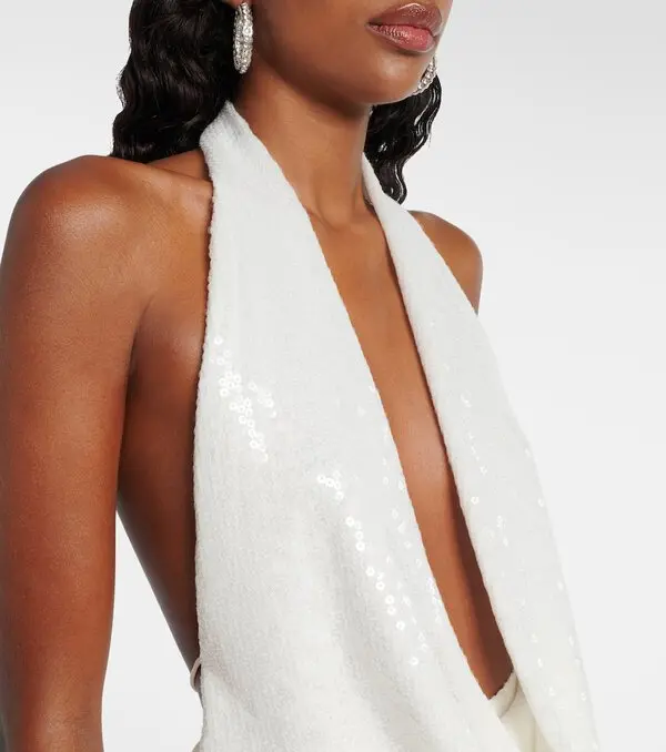 Alex Perry Bridal Sequined Minidress
