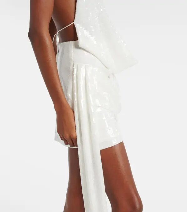 Alex Perry Bridal Sequined Minidress