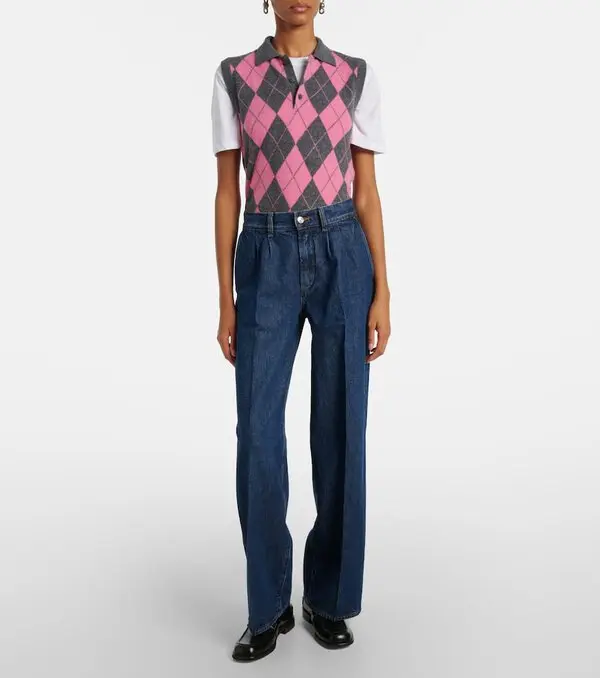 FRAME High-rise Wide-leg Jeans