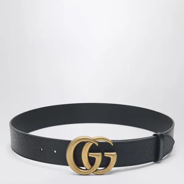 Gucci Belt With Double G Buckle - Black