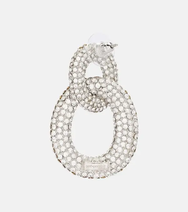 SELF-PORTRAIT Crystal-embellished Drop Earrings