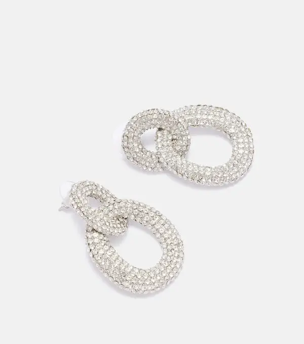 SELF-PORTRAIT Crystal-embellished Drop Earrings