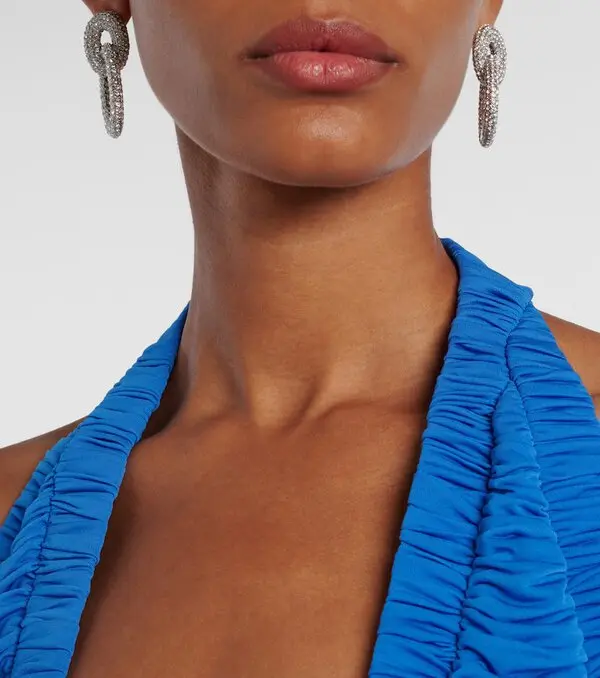 SELF-PORTRAIT Crystal-embellished Drop Earrings