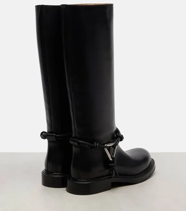 Bottega Veneta James Knee-high Leather Boots - Black