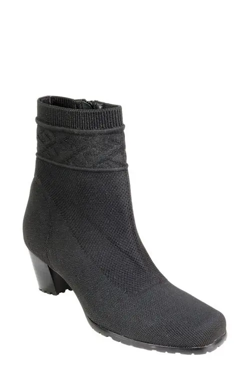 DAVID TATE Kalista Water Resistant Knit Bootie - Black
