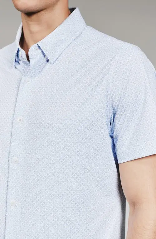 7 Diamonds Pryce Short Sleeve Stretch Button-up Shirt