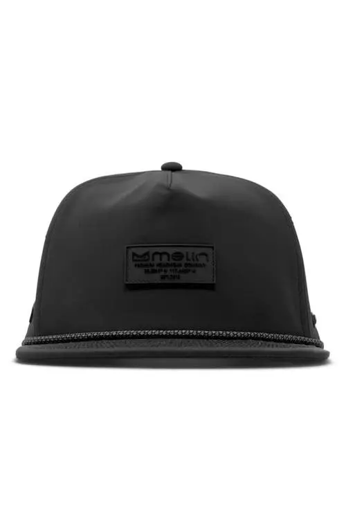 MELIN Coronado Thermal Snapback Cap - Black