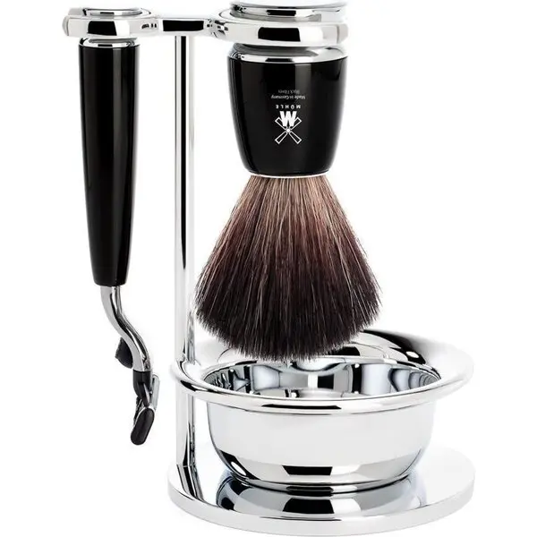 MUHLE Rytmo 4-piece Shaving Set - Black