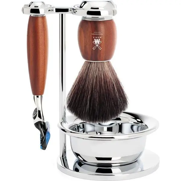 MUHLE Vivo 4-piece Shaving Set - Plumwood
