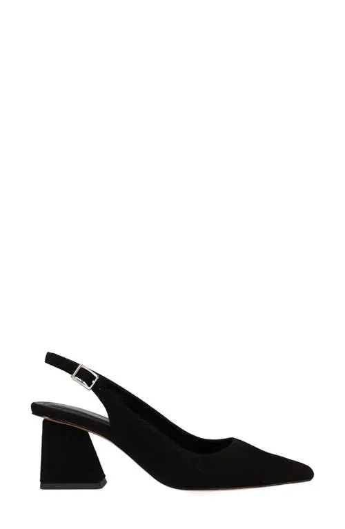 Pelle Moda Florin Pointed Toe Slingback Pumps - Black