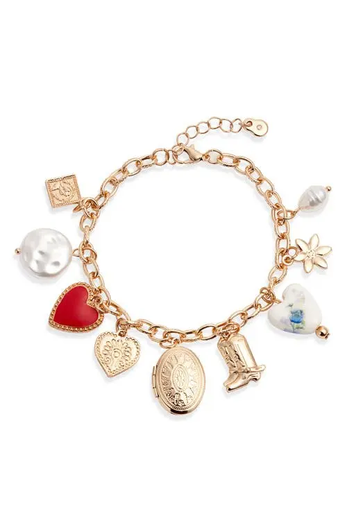 Bp. Chunky Charm Bracelet - Gold Multi