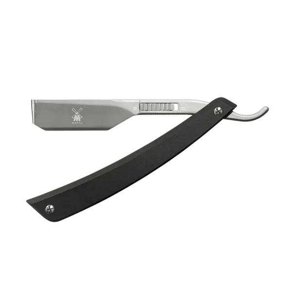 MUHLE Enthusiast Pro Straight Razor W/ Replacement Blade - Black