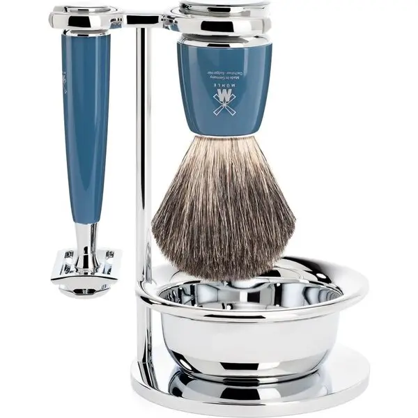 MUHLE Rytmo 4-piece Shaving Set - Petrol Blue