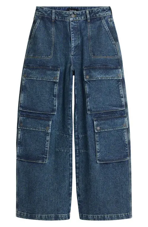 Desigual Wide Leg Cargo Jeans