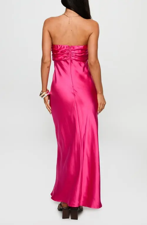 Princess Polly Cyprian Strapless Satin Gown