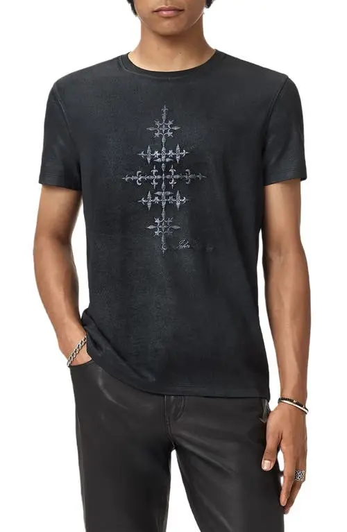 John Varvatos Wrought Iron Organic Cotton Graphic T-shirt