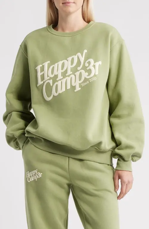 HAPPY CAMP3R Cotton Blend Logo Sweatshirt