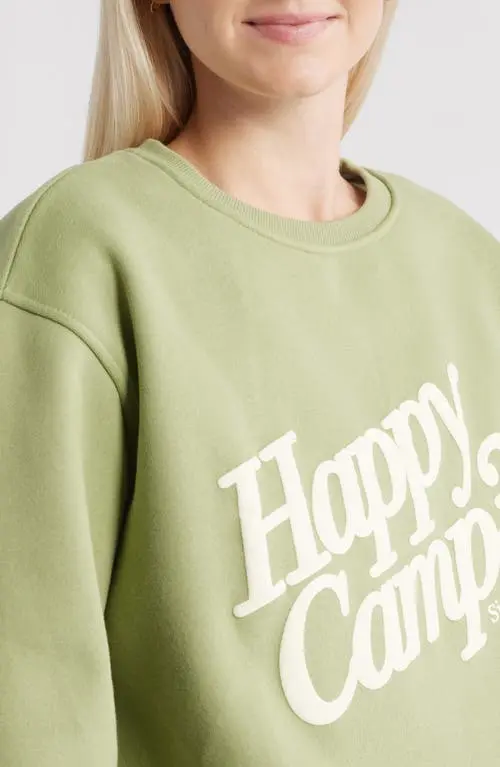 HAPPY CAMP3R Cotton Blend Logo Sweatshirt