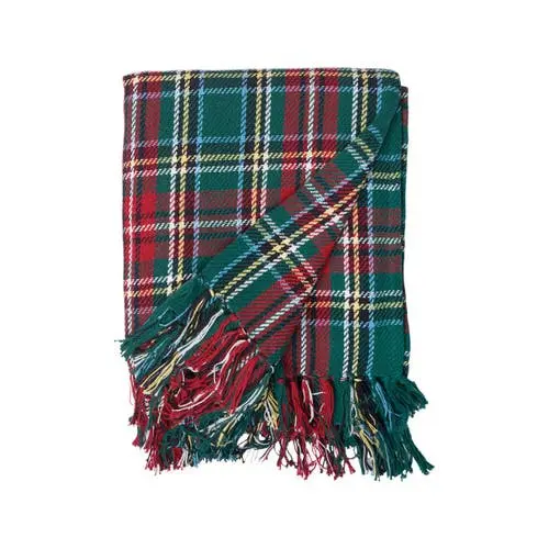 C&F HOME Plaid Throws - Green