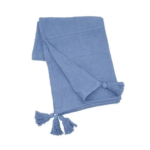 CAROL & FRANK Constance Throw Blanket Collection - Blue