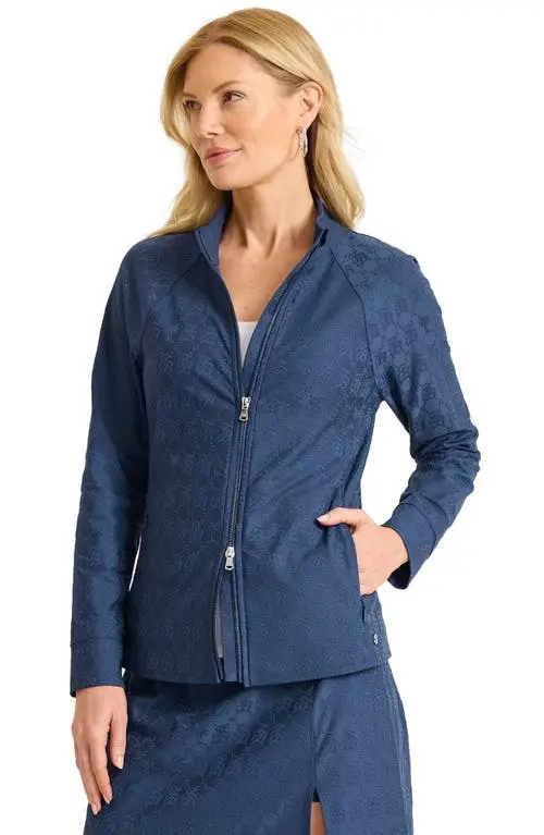 Tommy Bahama Aubrey Logo Monogram Jacquard Jacket