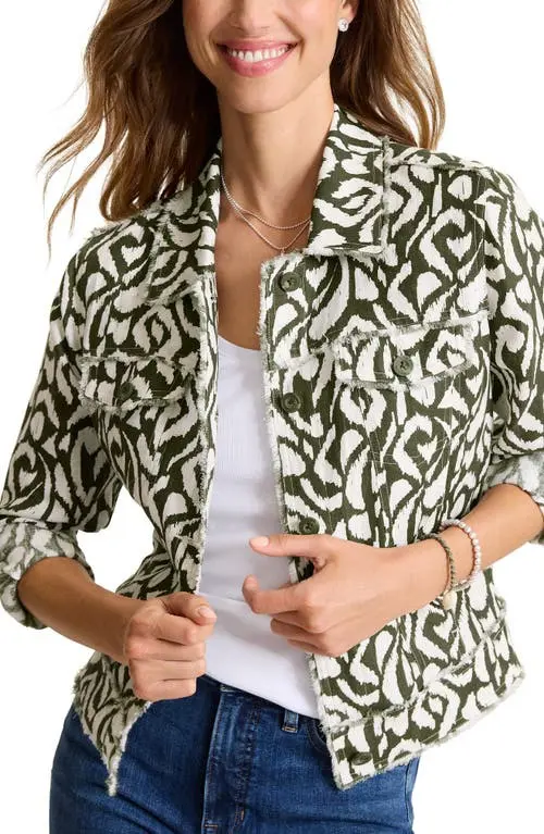 Tommy Bahama Ikat Print Linen Jacket