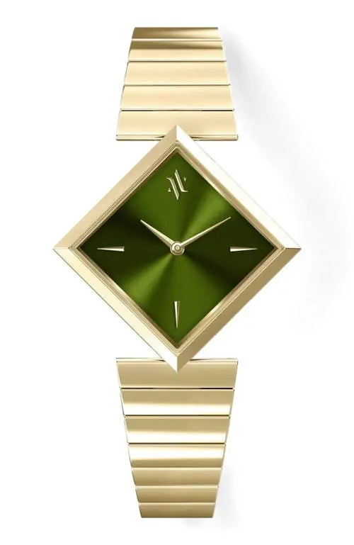 VANNA Luna Bracelet Watch - Green Sunray-gold