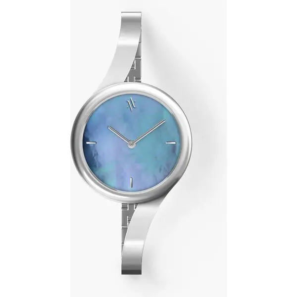 VANNA Claire Gemstone Bangle Watch - Blue Pearl