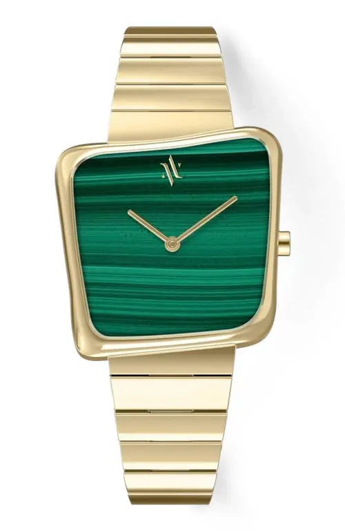 VANNA Nebula Gemstone Watch - Malachite-gold