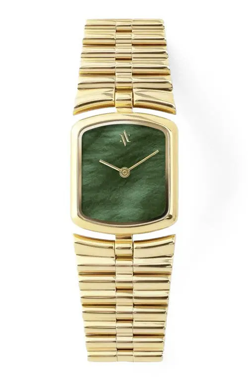 VANNA Amare Gemstone Watch - Green Pearl-gold