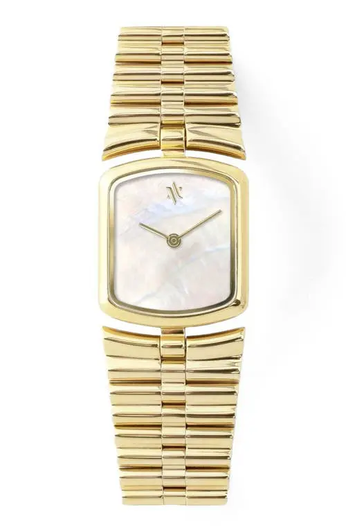 VANNA Amare Gemstone Watch - White Pearl-gold