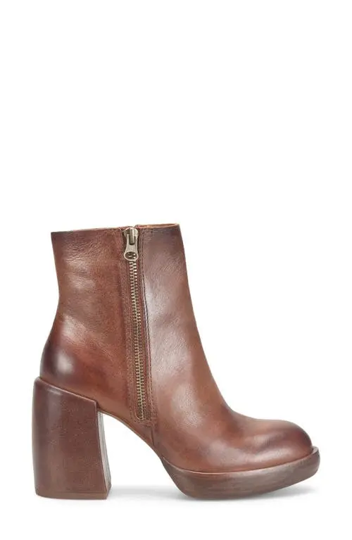 Kork-Ease® Aime Platform Bootie - Rust Leather