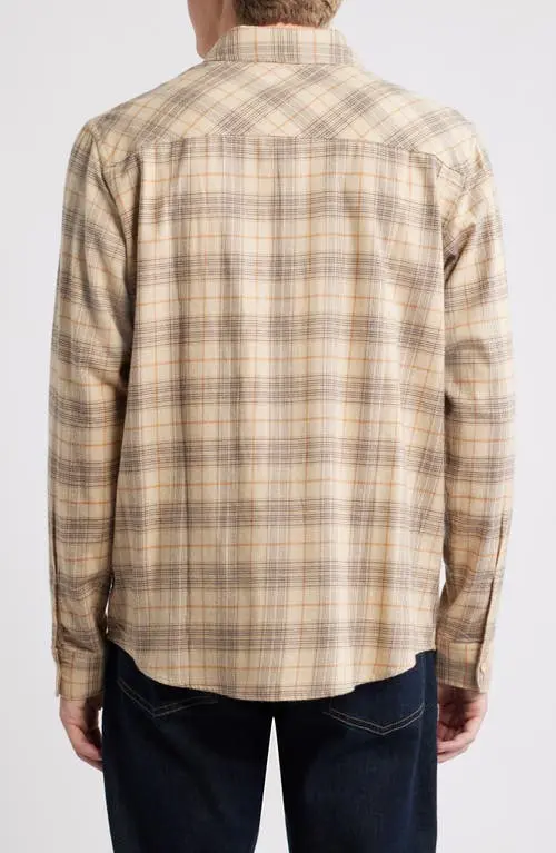 Ag Wayne Plaid Button-up Work Shirt - Tan Multi