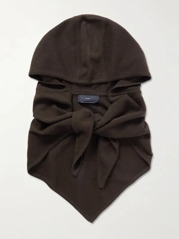 Arch4 Ziggy Hooded Cashmere Scarf - Brown