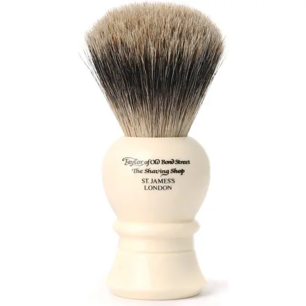 TAYLOR OF OLD BOND STREET Pure Badger Shaving Brush - Ivory