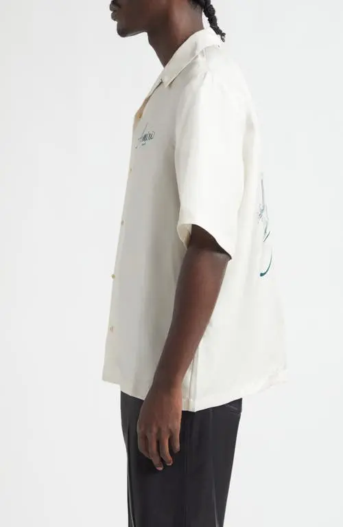 Amiri Hotel Silk Bowling Shirt