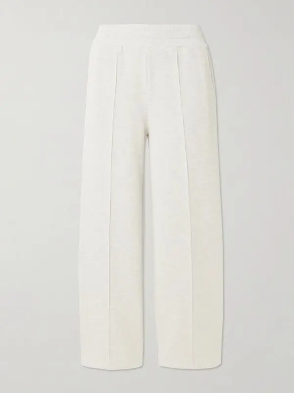 Varley Wide-leg Doublesoft™ Jersey Pants - Neutrals