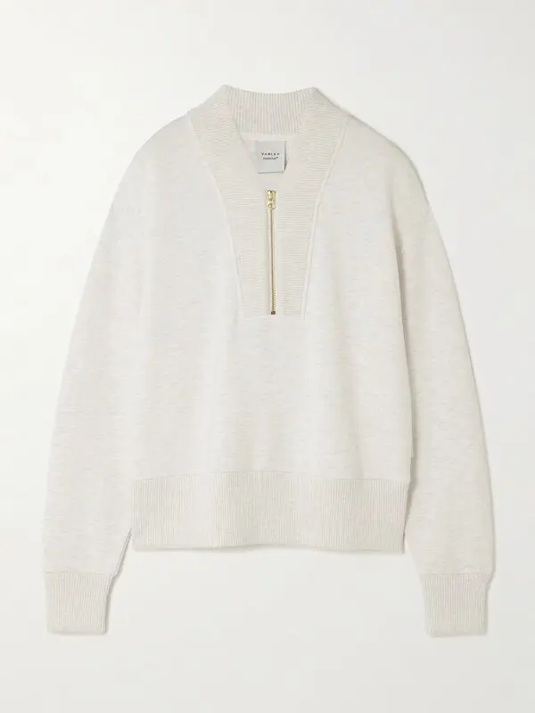 Varley Sally Doublesoft Half-zip Sweatshirt - Neutrals