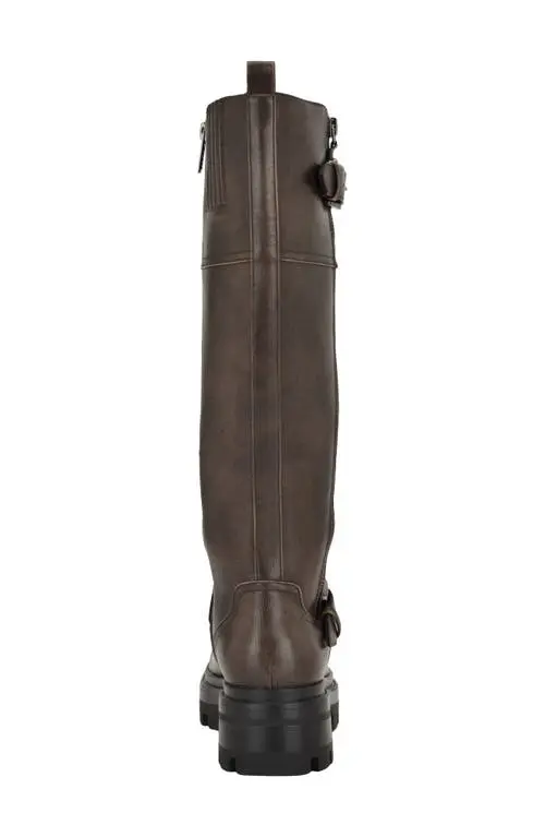 Guess Lynnie Knee High Boots - Dark Brown
