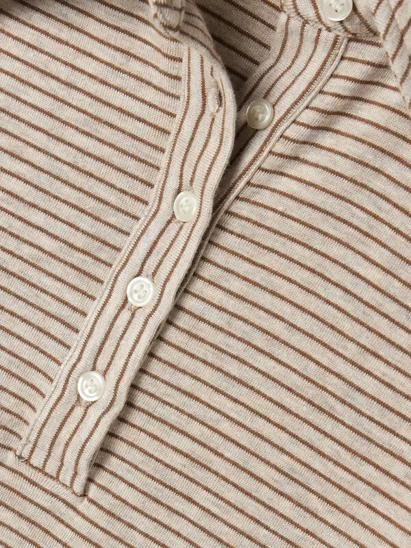 Citizens Of Humanity Shara Striped Jersey Polo Shirt