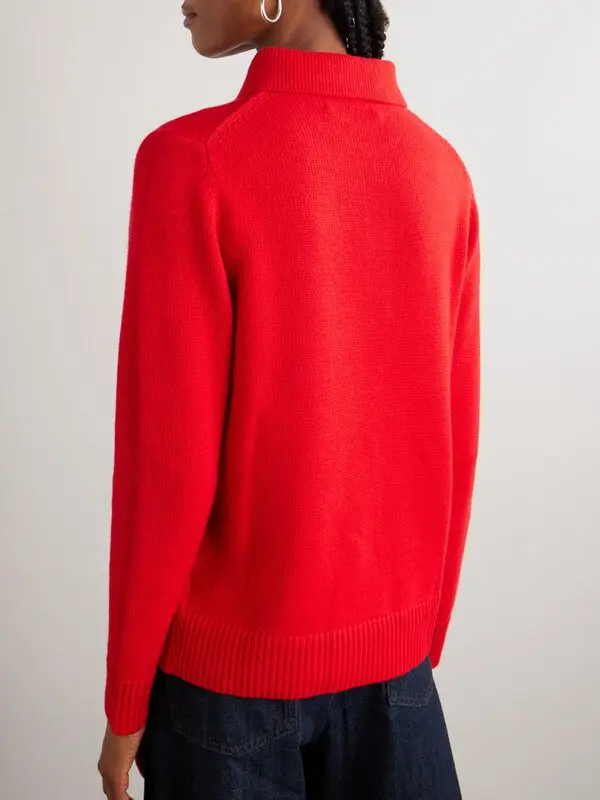 Arch4 Bessi Cashmere Polo Sweater - Red