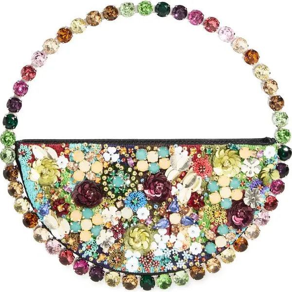 L’ALINGI Eternity Crystal Embellished Clutch - Rainbow