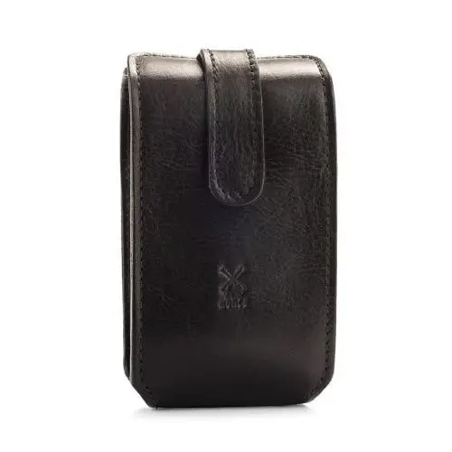 MUHLE Leather Travel Razor & Shaving Brush Case - Black