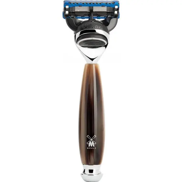MUHLE Vivo Brown Horn Fusion Razor - Horn Brown
