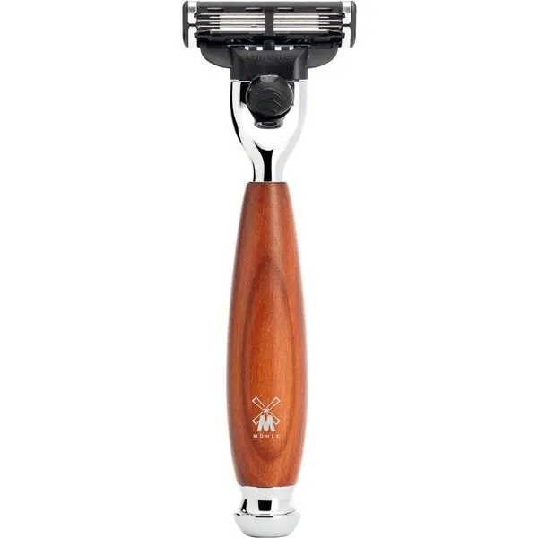 MUHLE Vivo Mach-3 Razor - Plumwood