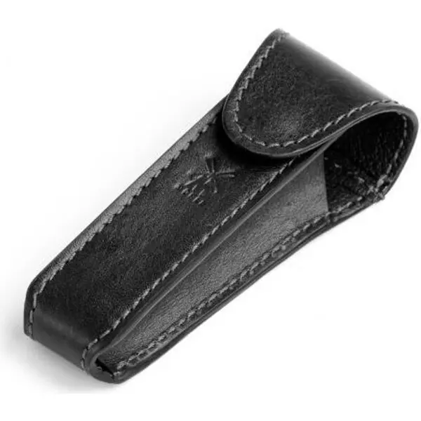 MUHLE Leather Safety Razor Travel Pouch - Black