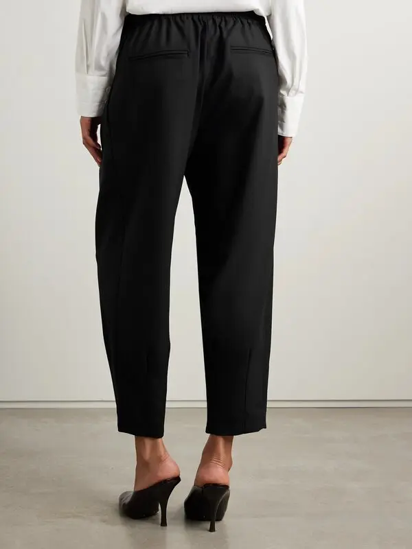 Maria Mcmanus Pleated Wool-blend Tapered Pants