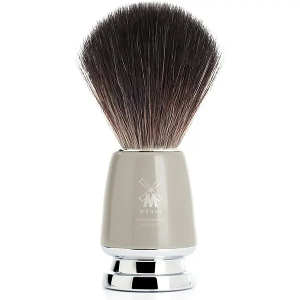 MUHLE Rytmo Black Fibre Shaving Brush - Melange Grey