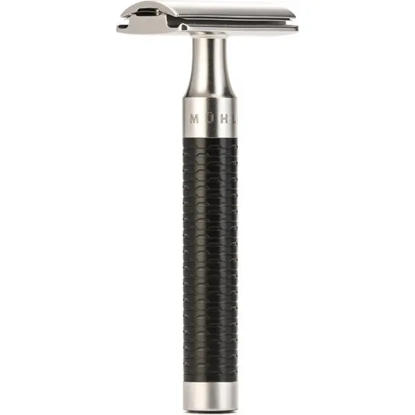 MUHLE Rocca Stainless & Black Safety Razor - Steel